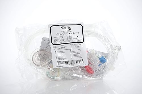 Mercury Medical Neo-Tee T-Piece Resuscitators, 12" Corrugated Tubing, 7 ...