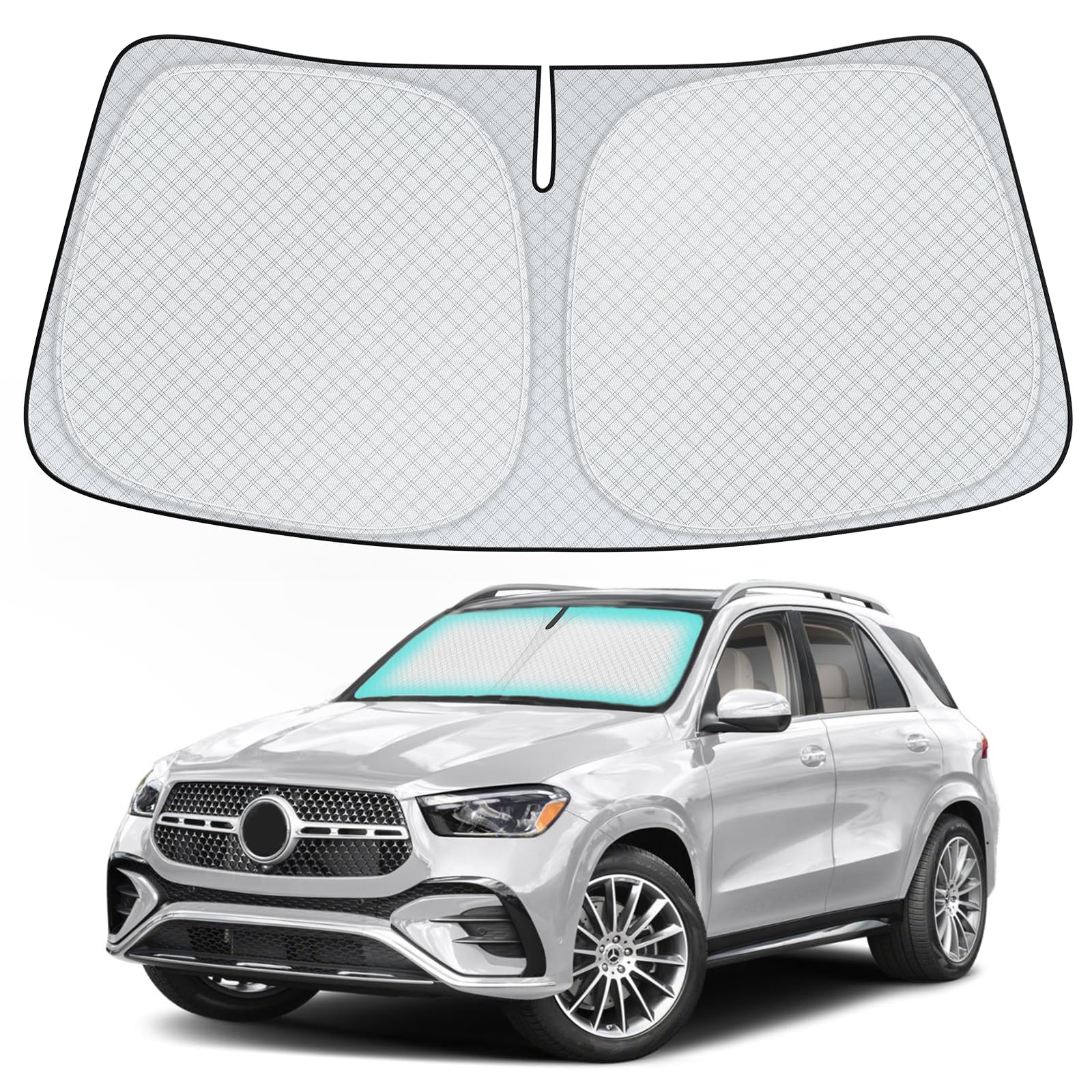 INSAUTO Windshield Sun Shade for 2020-2024 Mercedes Benz GLE 350 450 ...