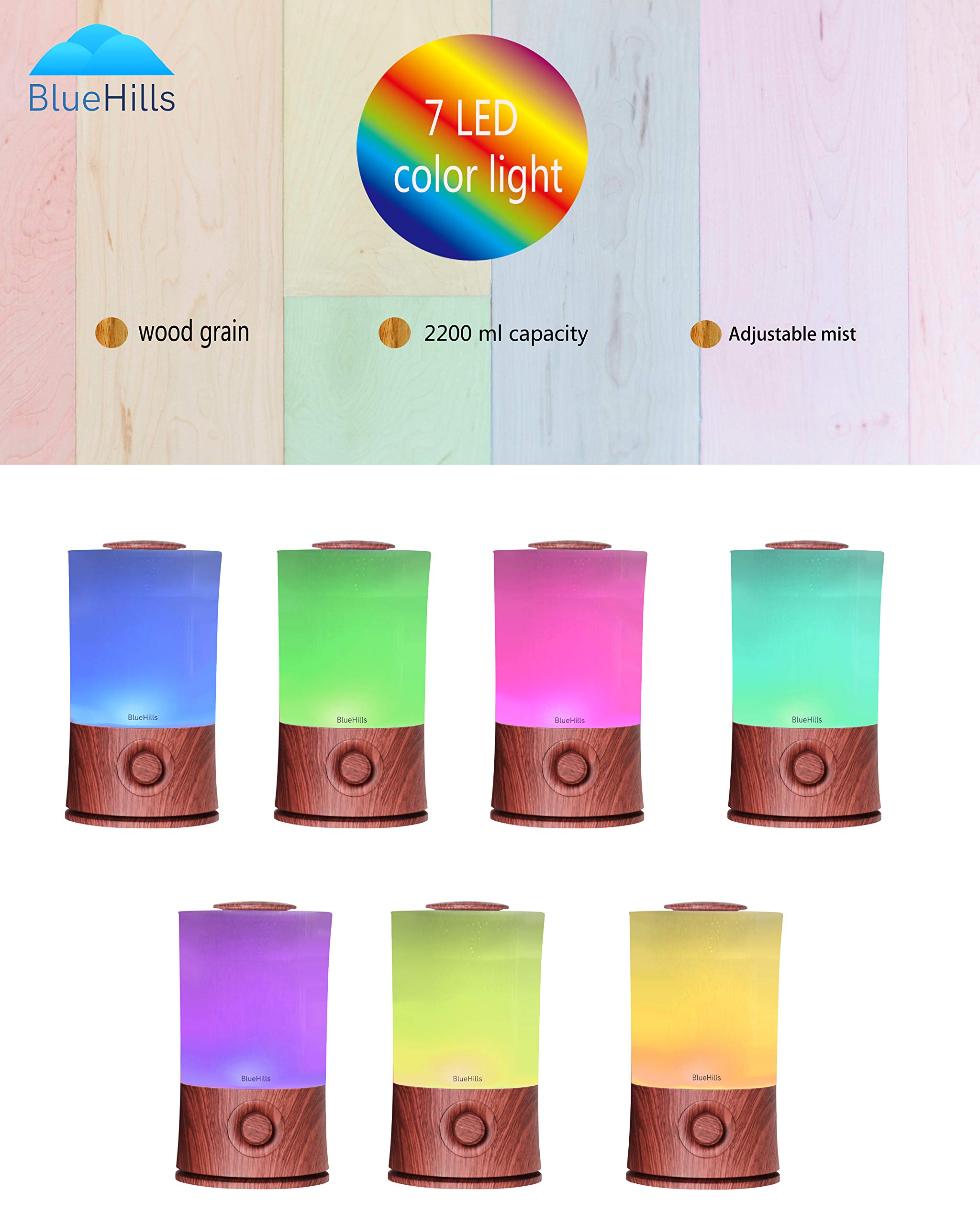 BlueHills Premium 2000 ML XL Large Essential Oil Diffuser Aromatherapy ...