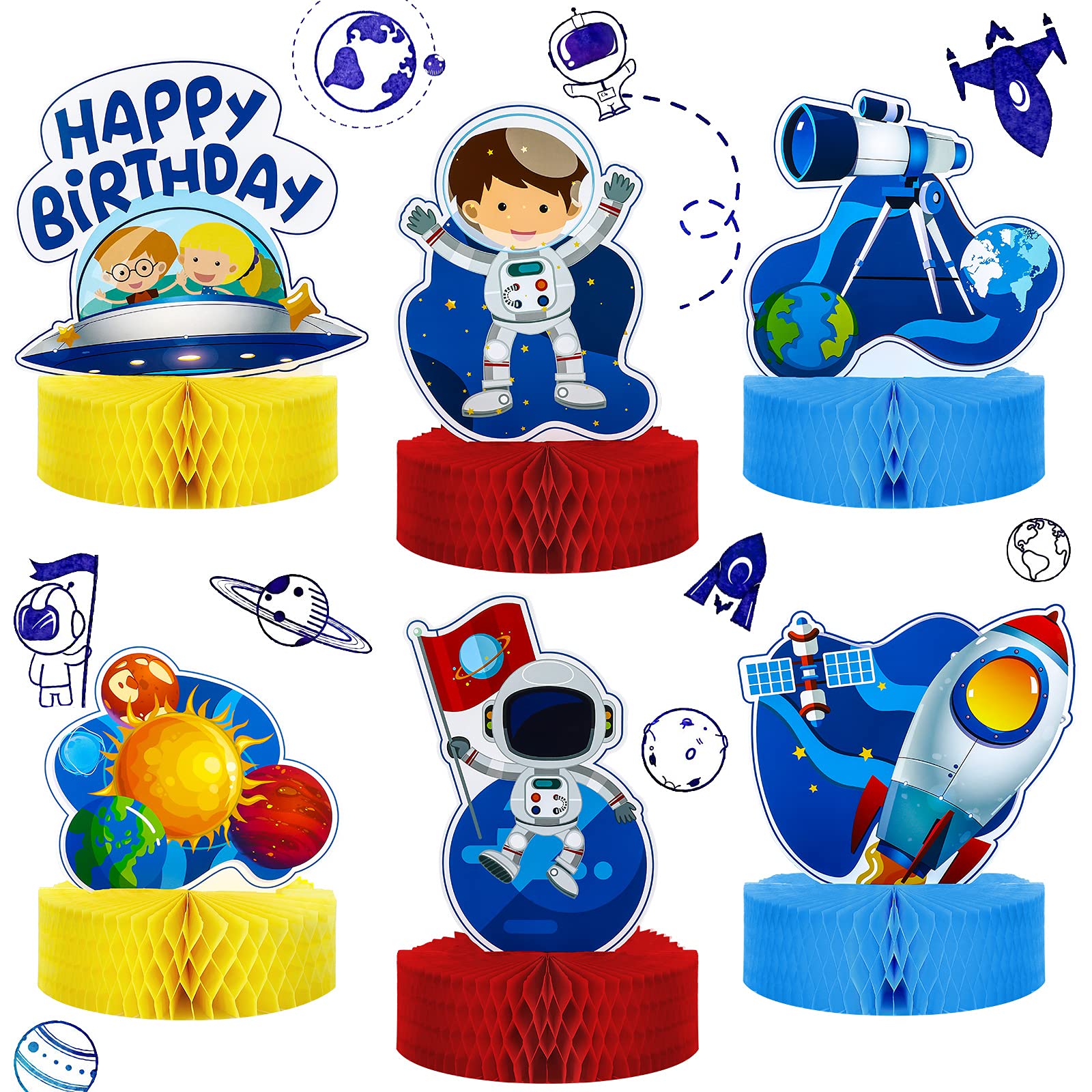 Buy 6 Pieces Space Theme Birthday Party Honeycomb Centerpiece Space buy-6-pieces-space-theme-birthday-party-honeycomb-centerpiece-space