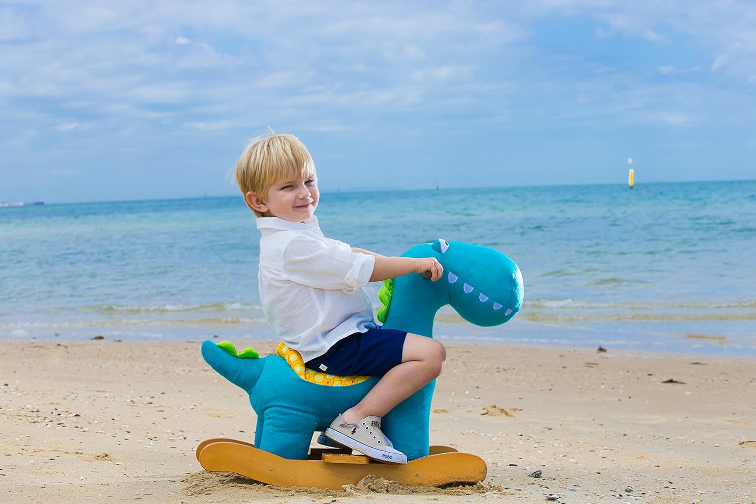 : Labebe - Baby Rocking Horse, Dinosaur Ride On Toy, Kid Green Dinosaur ...