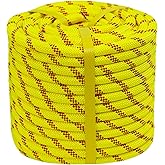 CRAYZA Double Braided Arborist Rigging Rope (1/2 in x 200 ft) Strong ...