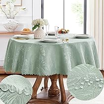 50 Inch Round Table Cloths Green 50'' Round Tablecloth Valley