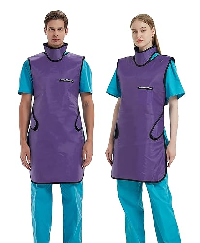 SHINRAY 0.5mmpb Xray Lead Apron with Thyroid Shield Collar, Lead Gown ...