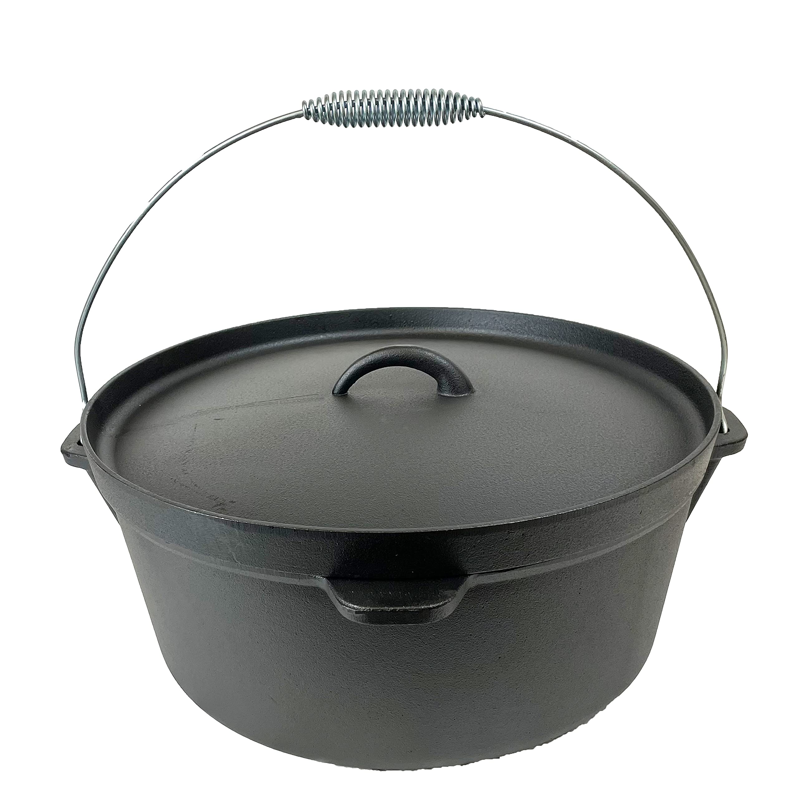Mua 16 quarts pre-seasoned Cast Iron Dutch Oven with lip lid and legs ...