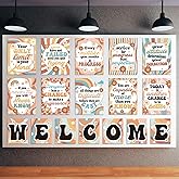 Amazon.com : Outus 20 Pcs Travel The Map Bulletin Board Set Class Rules ...