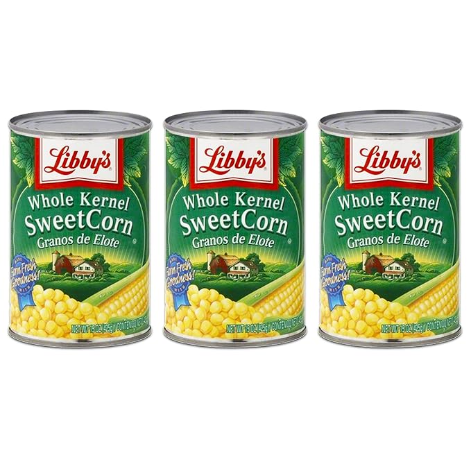 Amazon.com : Libby's Whole Kernel Sweet Corn 15 Oz. (3 Pack) : Grocery ...
