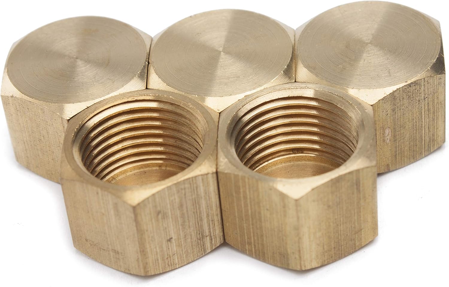 Generic Brass BSP Pipe Cap Fittings 1/2″ BSPP Air Fuel Water Boat (Pack ...