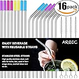 Amazon.com | SipWell Extra Long Stainless Steel Drinking Straws Set of ...