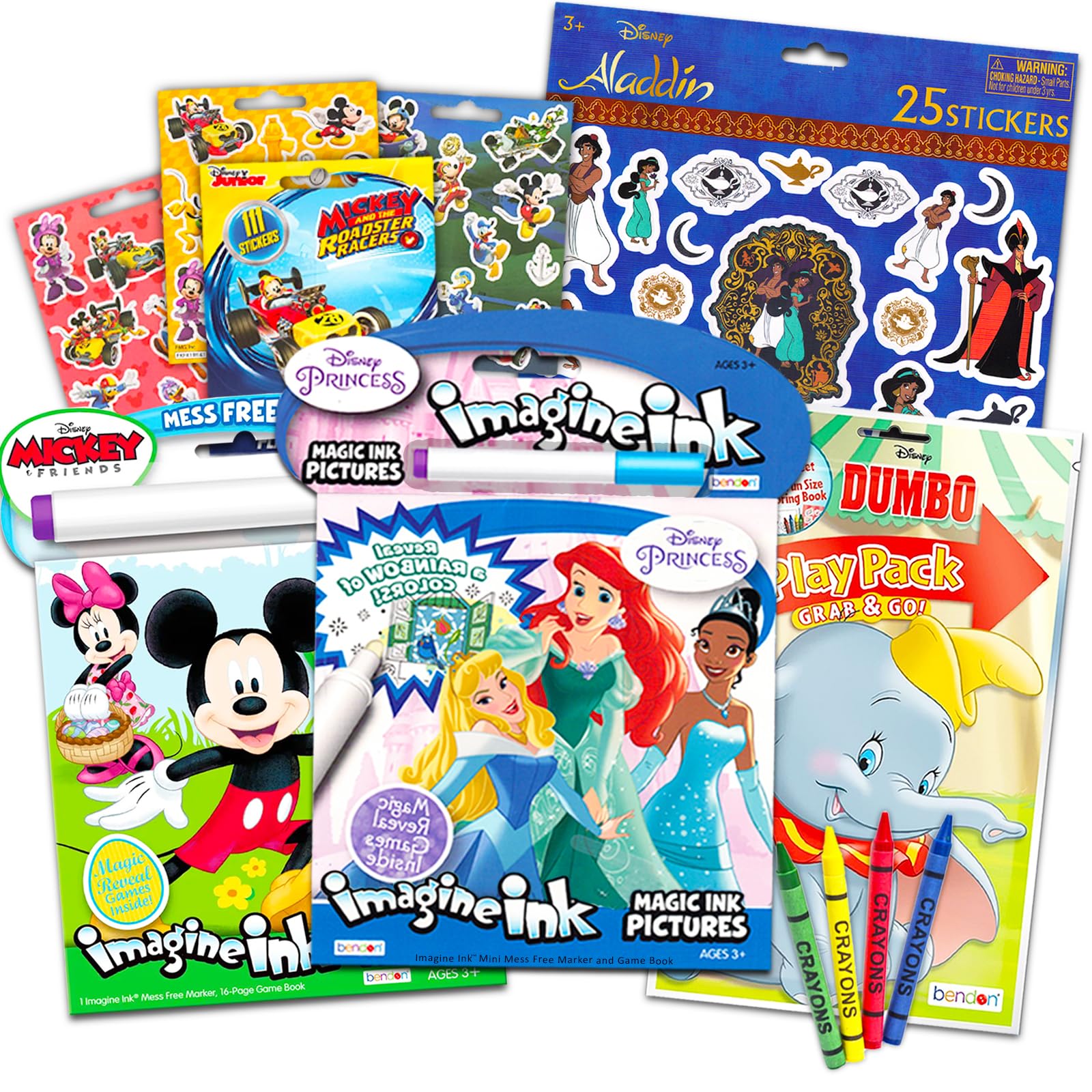 Mua Disney Coloring Book Imagine Ink Super Set ~ 2 No Mess Magic Ink ...