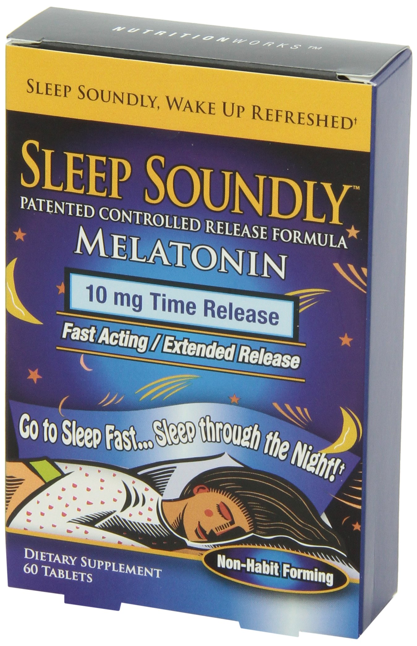 Mua Sleep Soundly Melatonin 10mg, Fast Acting, Extended Release Sleep ...