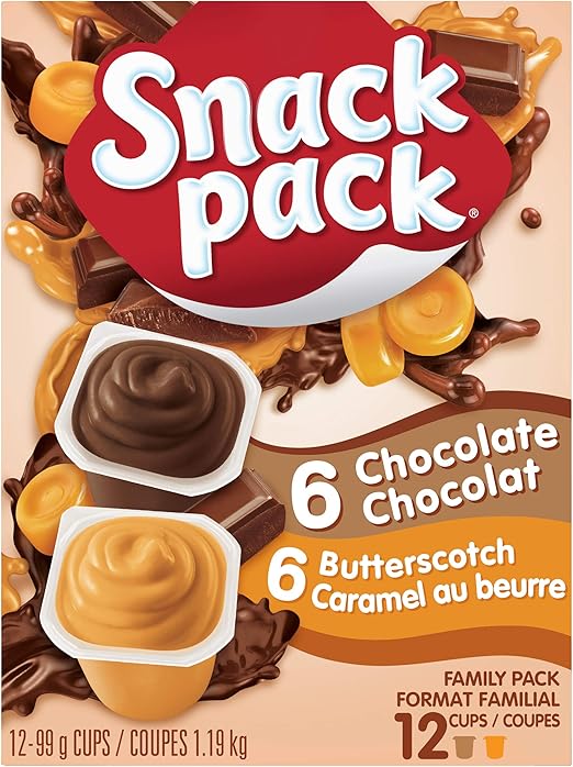 Snack Pack Chocolate and Butterscotch Pudding: Amazon.ca: Grocery