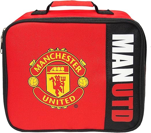 Manchester United FC Official Football Gift School Lunch Box Cool Bag ...
