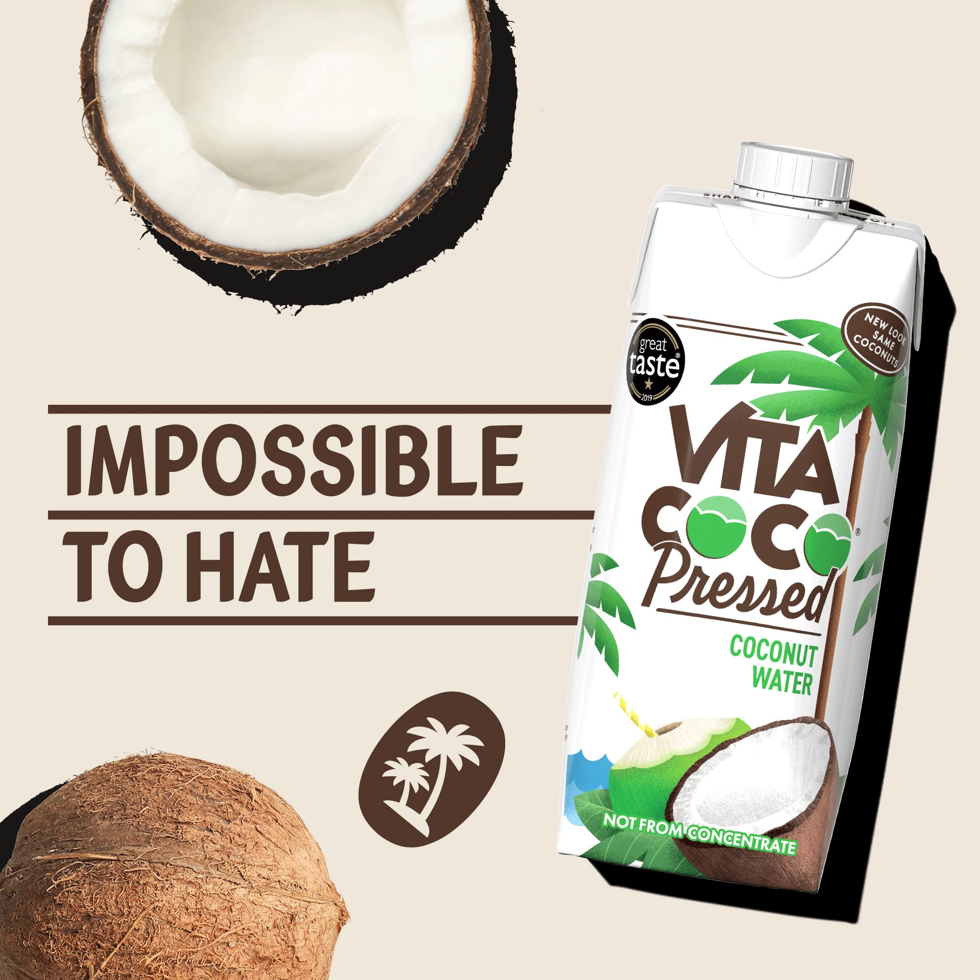 Mua Vita Coco Pressed Coconut Water Multipack 330ml x 12, Naturally ...