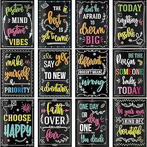 Amazon.com : 12 Pack Motivational Notebooks Pockets Notebooks ...