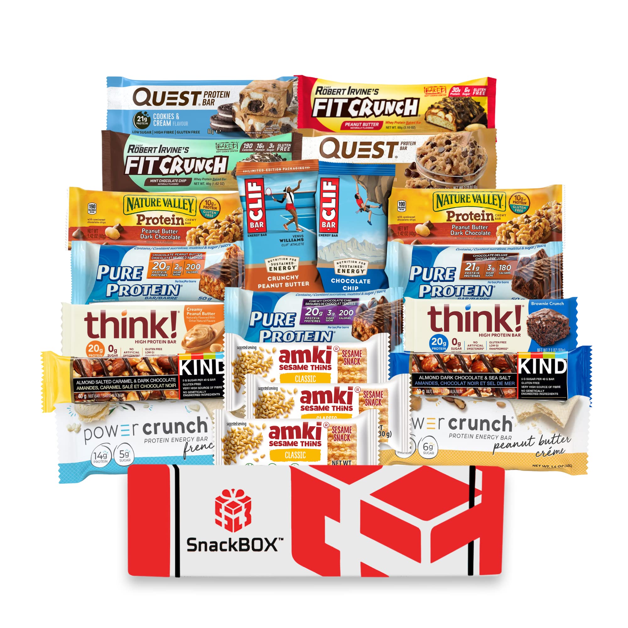 Mua Snack BOX Healthy Protein Bars Fitness Care Package Variety Pack ...