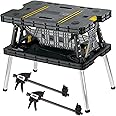 Keter Folding Worktable, Heavy-Duty, All-Weather Portable Workbench for ...
