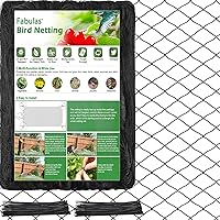 Amazon.com : Fabulas Bird Netting Heavy Duty 25' x 50' Poultry Netting with 1" Square Mesh Net ...