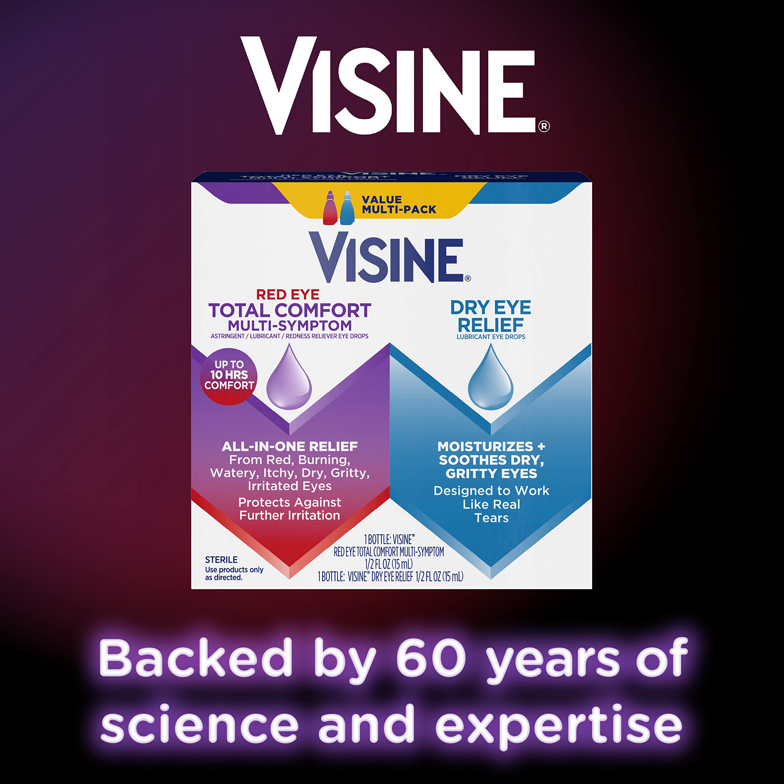 Mua Visine Red Eye Total Comfort Multi-Symptom & Dry Eye Relief ...
