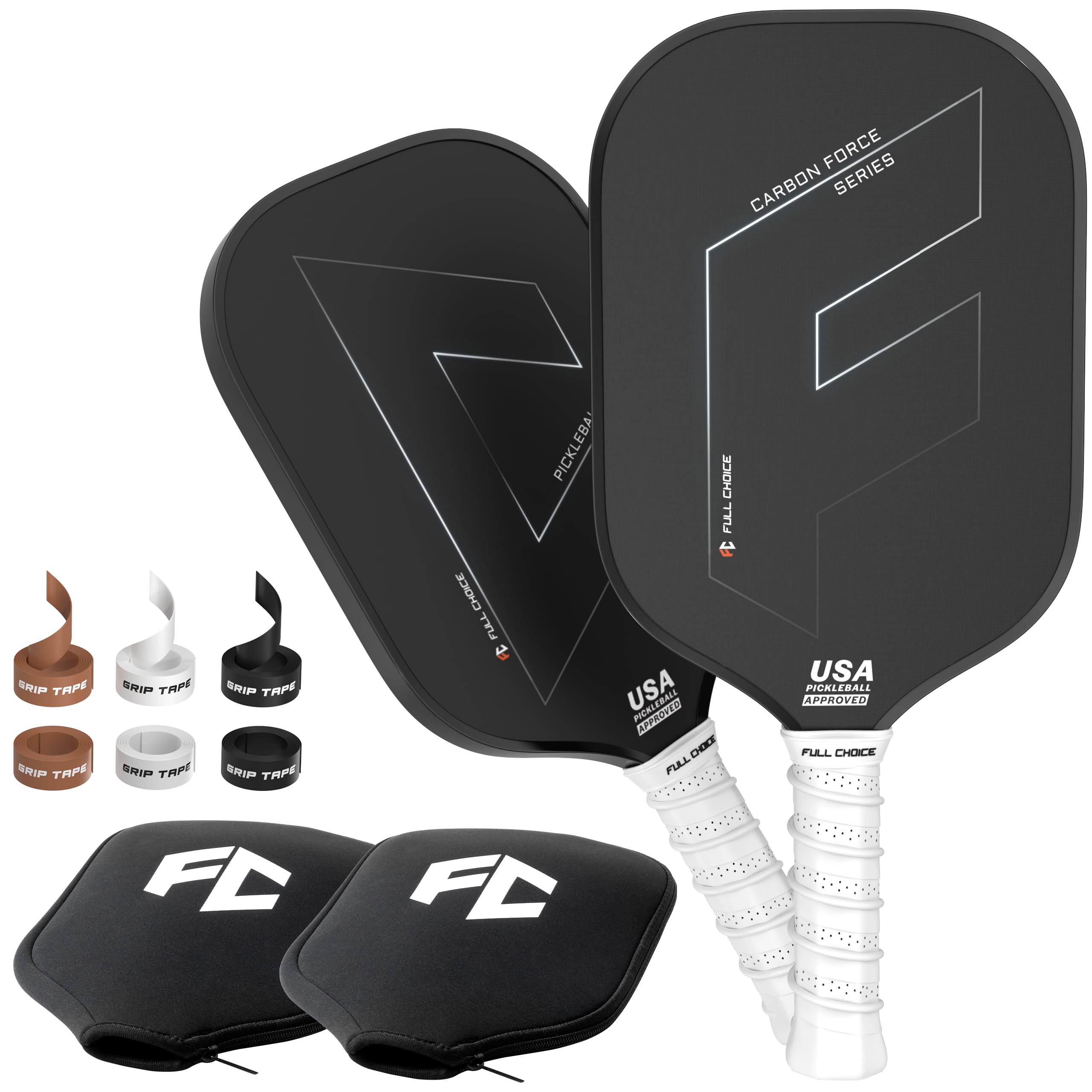 FULL CHOICE Pickleball Paddle,13mm Raw T700 Carbon Fiber Surface (CFS ...