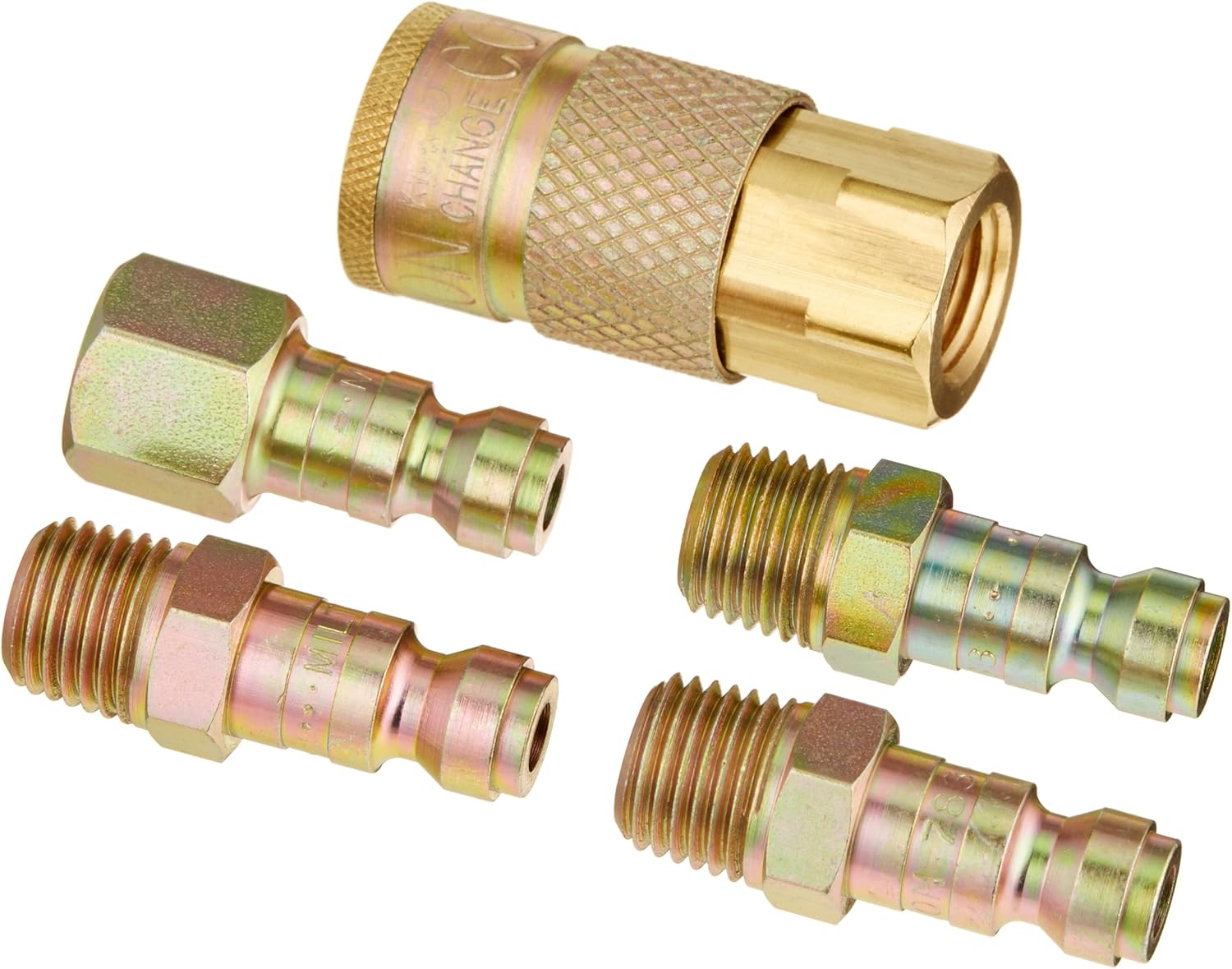 TRU FLATE T STYLE AIR HOSE FITTING SET MADE IN USA MILTON BRAND