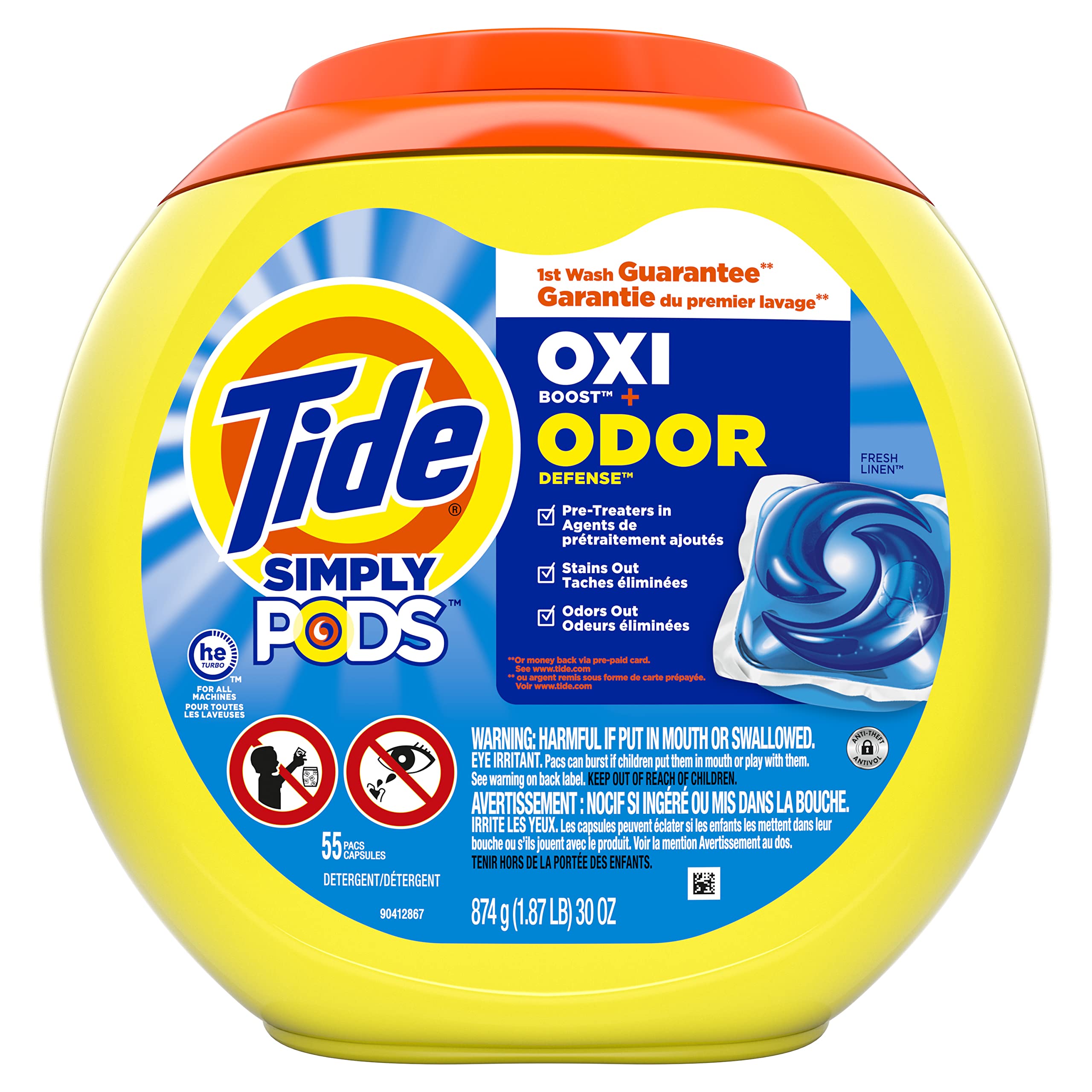 Mua Tide Simply Pods Odor Rescue Liquid Laundry Detergent Pacs, 3 in 1 Powerful Detergent, Fresh ...