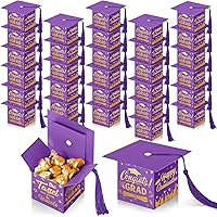 Amazon.com: TaoBary 30 Pcs Graduation Cap Candy Box with Tassel ...
