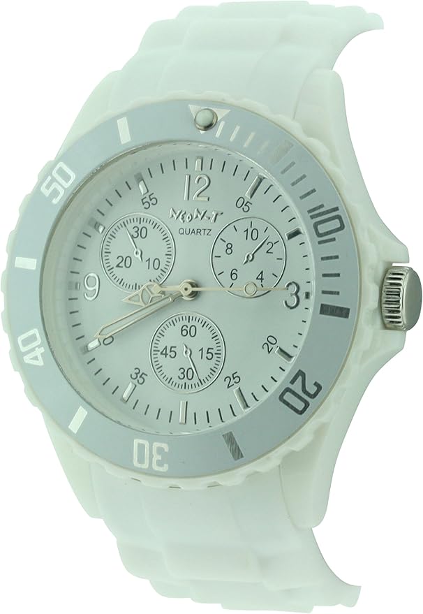 Neon T Women's Quartz Watch with White Dial Analogue Display and White ...