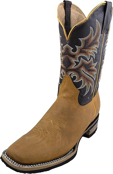 Amazon.com | El General Men's Rodeo Cowboy Boots Genuine Leather Color ...