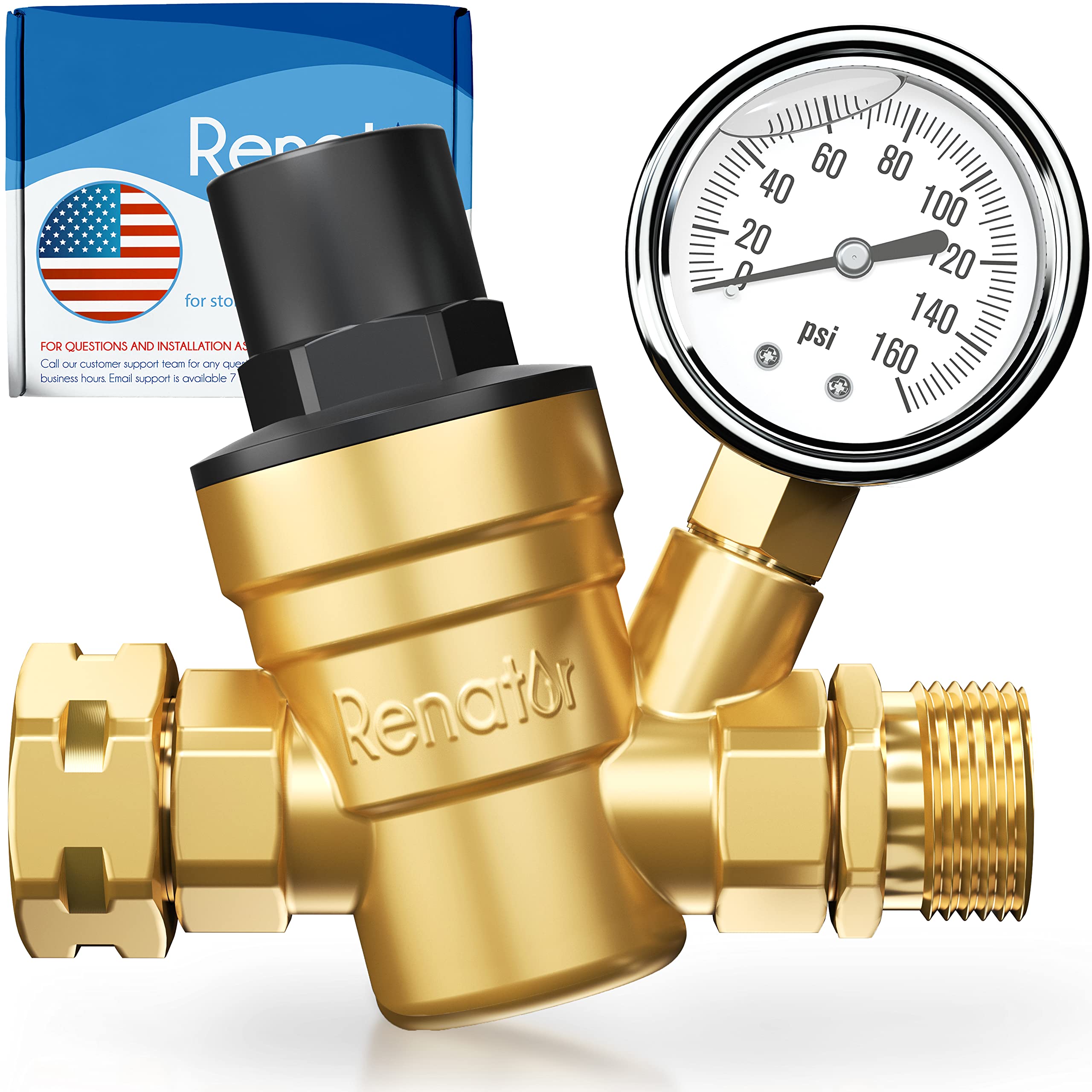 Mua RV Water Pressure Regulator for RV Camper. Brass Lead-free ...