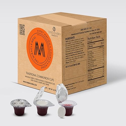 DISCOVERY PRODUCTS Prefilled Communion Cups and Wafer set & Juice ...