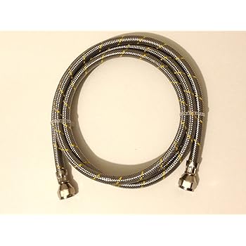 Amazon.com : Propane, Natural Gas Line 16 ft Stainless Steel Braided ...