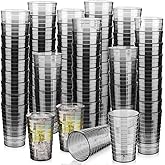 Amazon.com | Tanlade 48 Pcs Stackable Plastic Tumbler Cups 8 oz ...