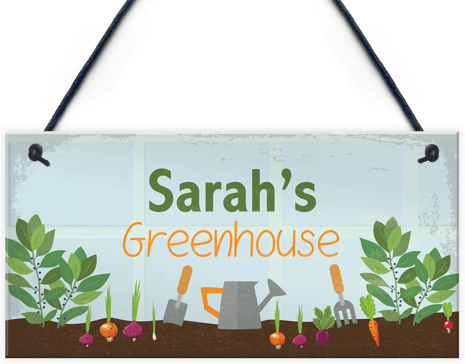 RED OCEAN Greenhouse Sign Personalised Garden Sign Shed Plaque Summer ...