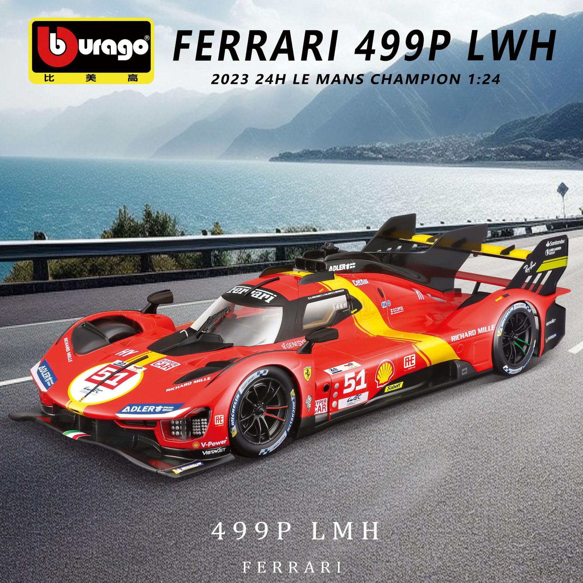 Mua Bburago 1:24 Ferrari 499P LMH Diecast Car Ferrari 499P WEC ...