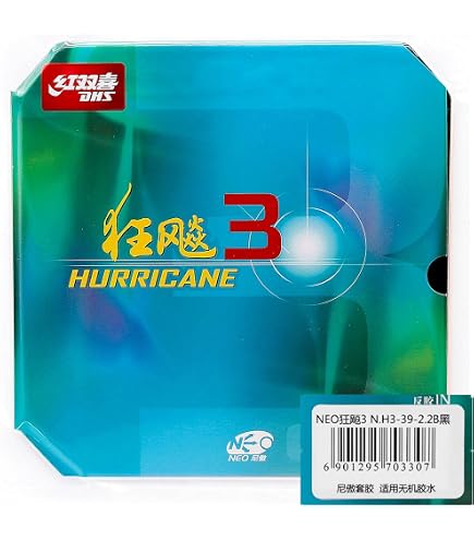 Table Tennis Rubber: DHS Rubber Neo Hurricane 2