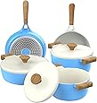 Amazon.com: Vremi 8 Piece Ceramic Nonstick Cookware Set - Induction ...