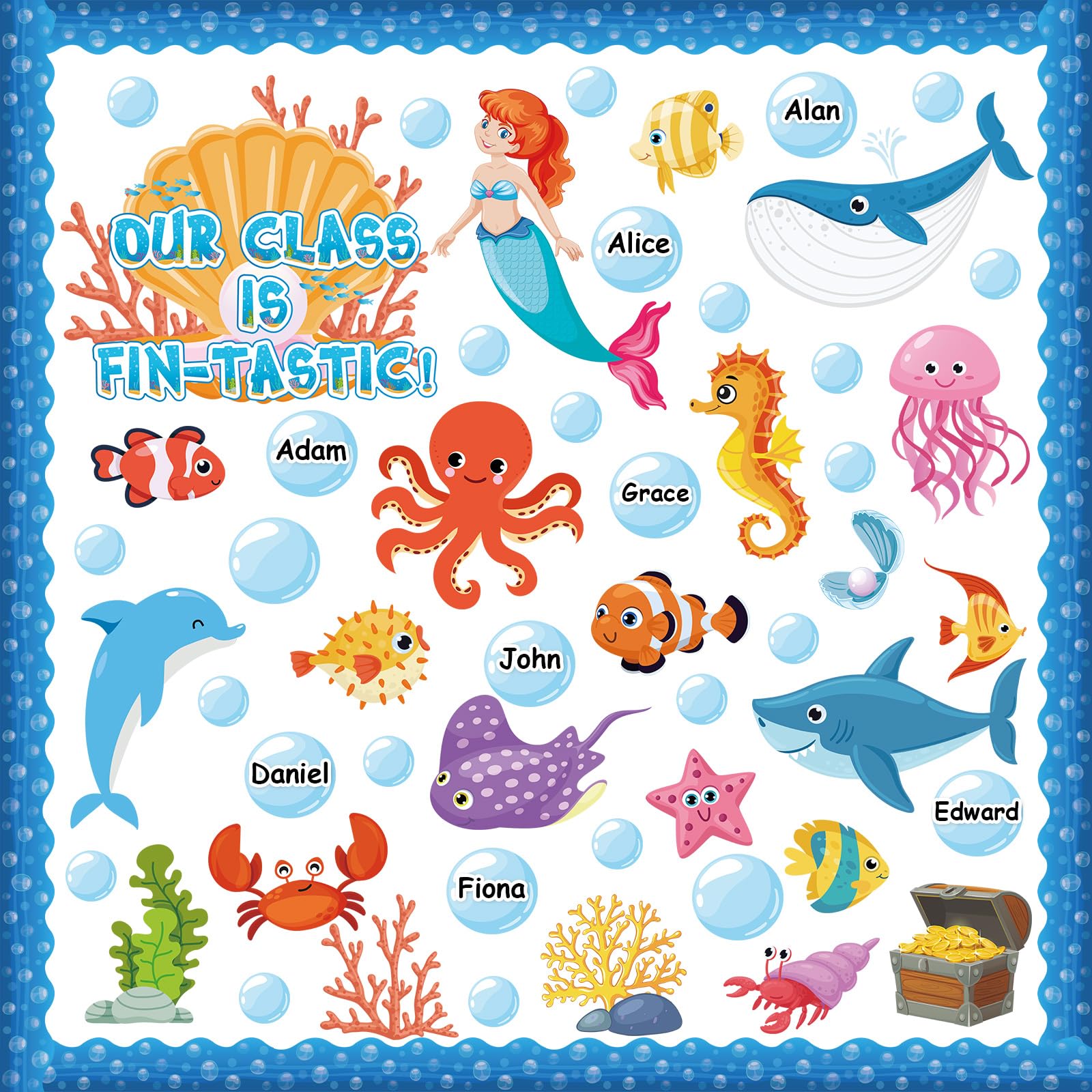 Mua gisgfim Under The Sea Bulletin Board Decoration Set Classroom Sea ...