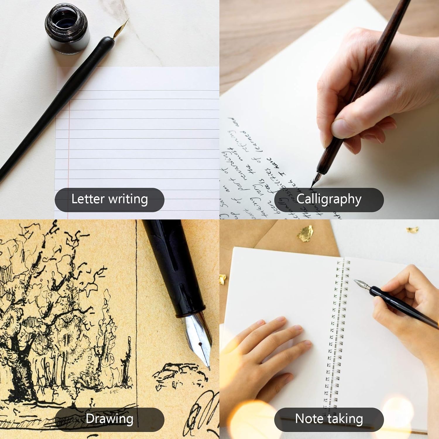 BELIOF Nib Drawing Tools Comic Dip Pen Set Manga Pen Cartoon Comic Pen ...