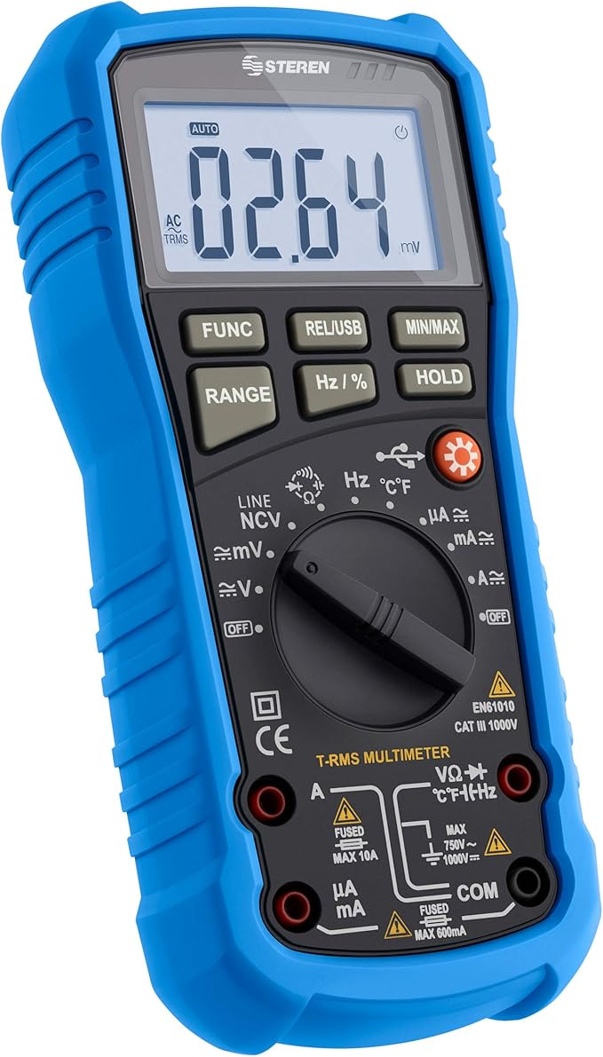 STEREN Multímetro profesional con interfaz USB para computadora: Amazon ...