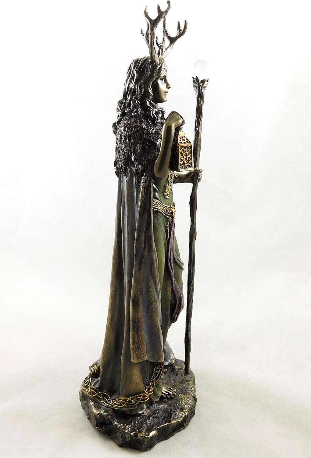 Accessori decorativi Wiccan Lady Bronzed Witch Statue Keeper of the ...