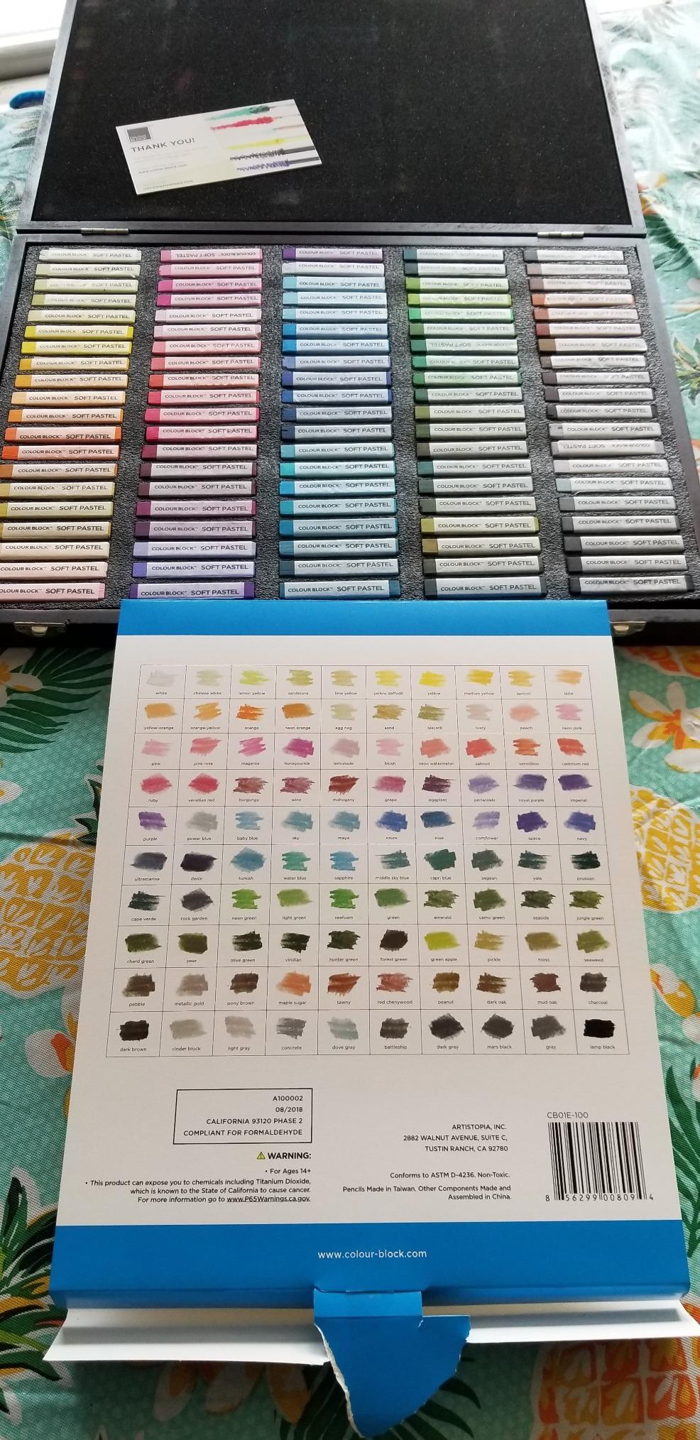 $12/mo - Finance COLOUR BLOCK 100pc Soft Pastel Art Set, Chalk Pastels ...