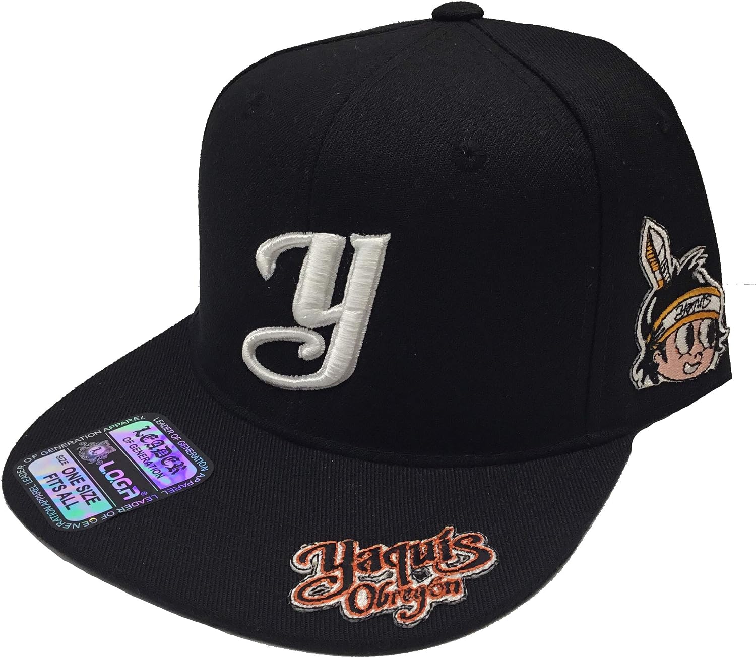 Yaquis de obregon 3 Logos hat Black Snapback at Amazon Men’s Clothing store