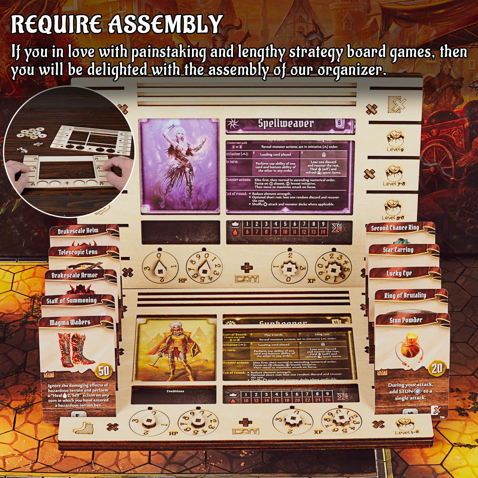 Mua CZYY Gloomhaven/Frosthaven Player Character Dashboard with HP & XP ...