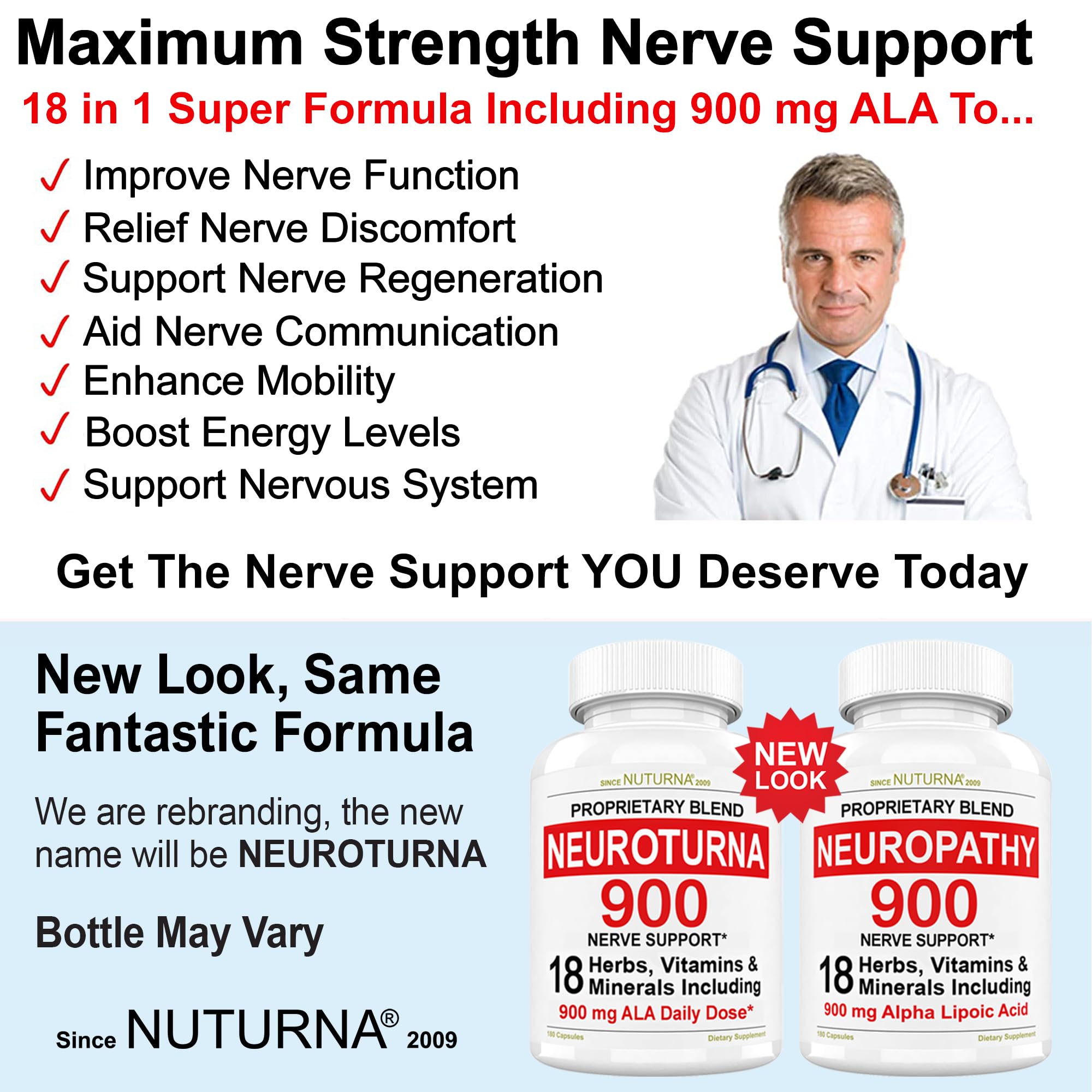 Mua Neuropathy Support Nerve Supplement with 900 mg Pure Alpha Lipoic ...