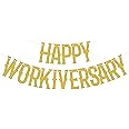Amazon.com: Happy Workiversary Banner, Work Party Decoration, Happy ...