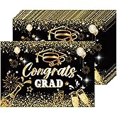 Amazon.com: Paper Placemats Disposable 50 Pack Congrats Grad Placemats ...