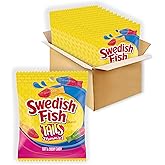 Amazon.com: SWEDISH FISH Tails 2 Flavors in 1 Soft & Chewy Candy, Bulk ...