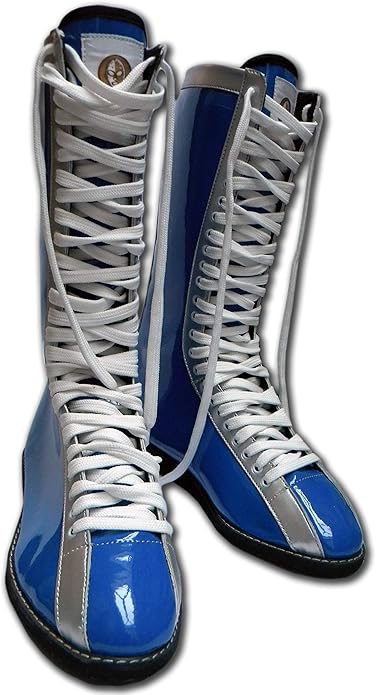 Luchadora Mexican Lucha Libre Wrestling Adult Size Wrestler Boots Blue ...
