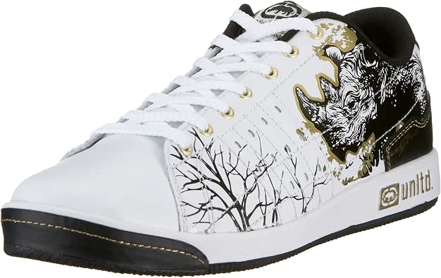 Amazon.com | unltd. by marc ecko Men's Portrayl Lace Up, White/Brown, 7 ...